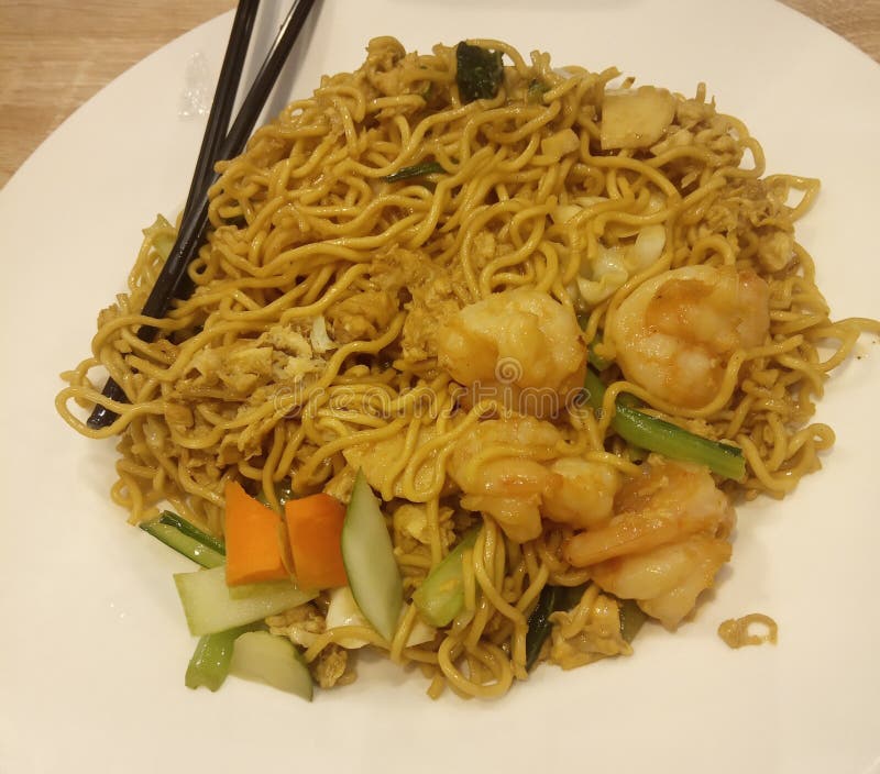 Fried Seafood Noodles with a Unique Taste Stock Photo - Image of soup ...
