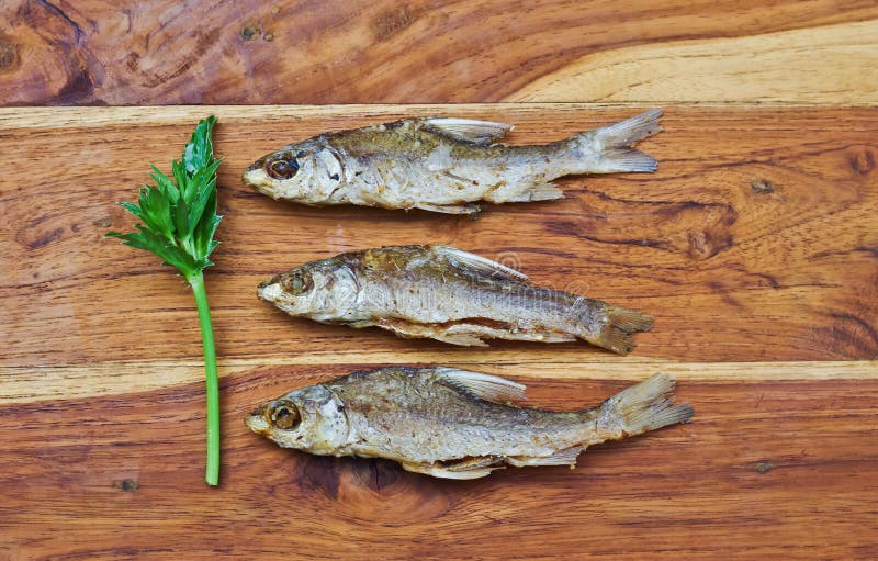 Fried Siamese Mud Carp for Dinner Stock Photo - Image of crust, fish ...