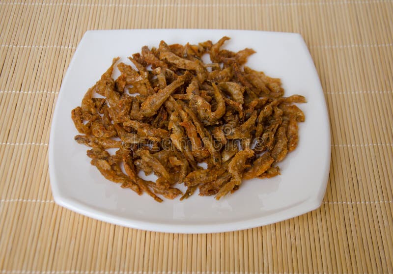 Fried small fish stock image. Image of seafood, market - 40704393