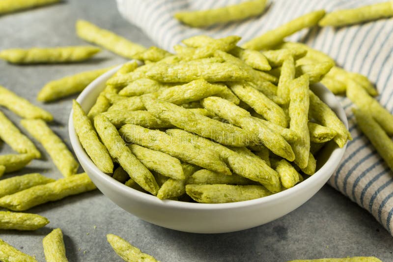 Fried Snap Pea Crisps Chips Stock Image - Image of food, ingredient ...