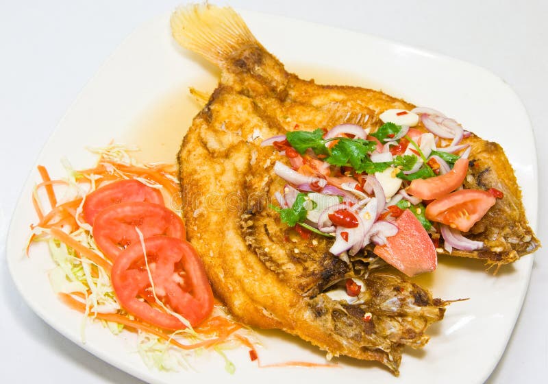 Fried Red Snapper stock image. Image of tempting, fruit - 9181887
