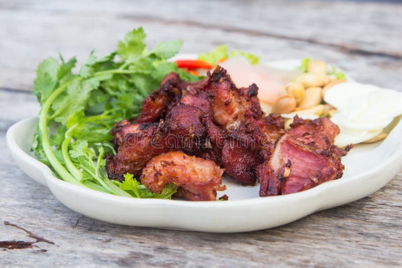 Fried sour ribs pork stock image. Image of cuisine, dinner - 36456931