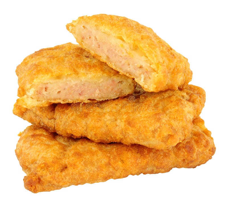 Fried Spam Meat stock photo. Image of pork, slice, lunch - 19214314