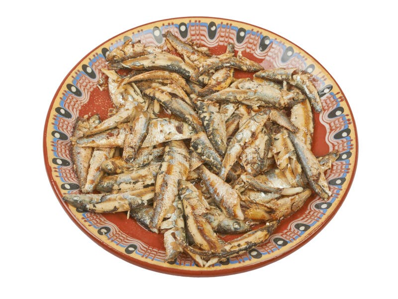 Fried sprats fish stock photo. Image of river, dinner - 60030700