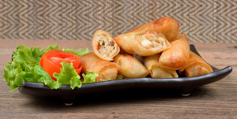Fried Spring rolls food stock photo. Image of chinese - 52221148