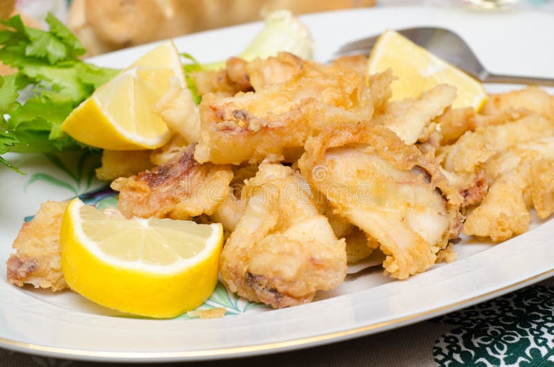 Fried squid stock photo. Image of table, seafood, tray - 28377216