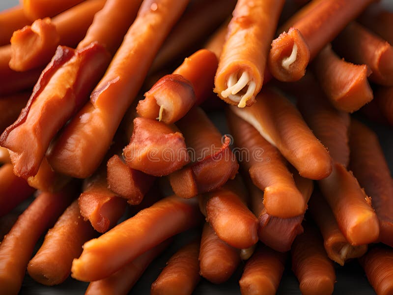 Fried Sticks with Pork Ribs Stock Illustration - Illustration of ...