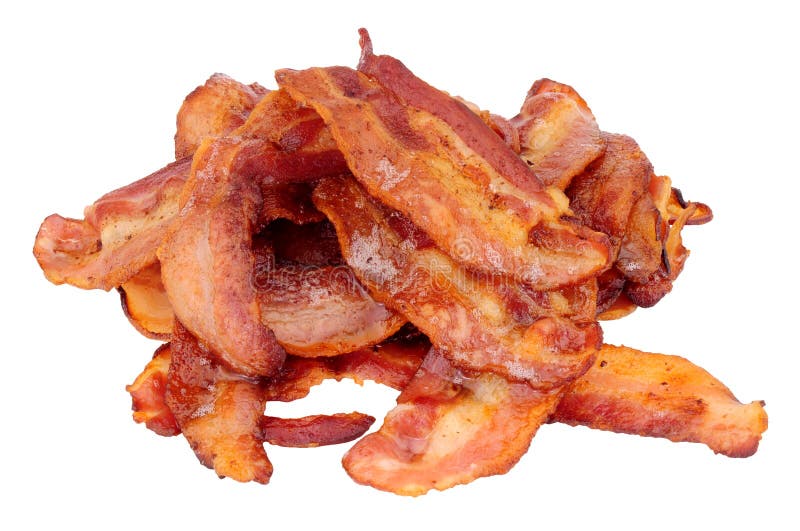 Fried Streaky Bacon Rashers Stock Photo - Image of meat, rashers: 105306408