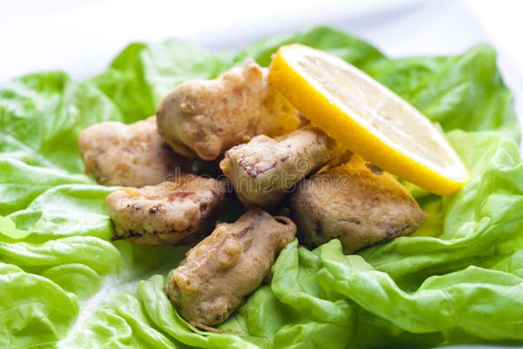 Fried Surimi Stick with Lemon Stock Image - Image of closeup, appetizer ...