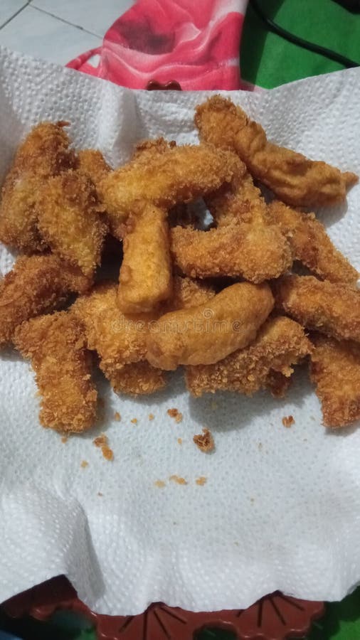 Fried Sweat Crunch Banana Nugget Stock Image - Image of nugget, fried ...