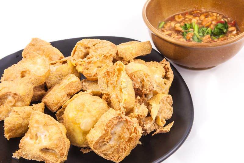 Fried Tafu stock image. Image of health, cooking, vegetarian - 29254545