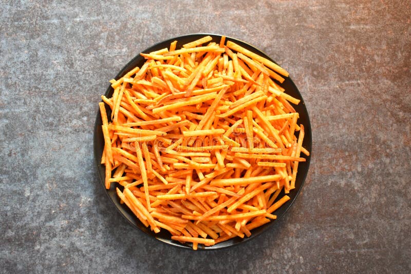 Fried Tapioca chips stock image. Image of cuisine, food - 205506089