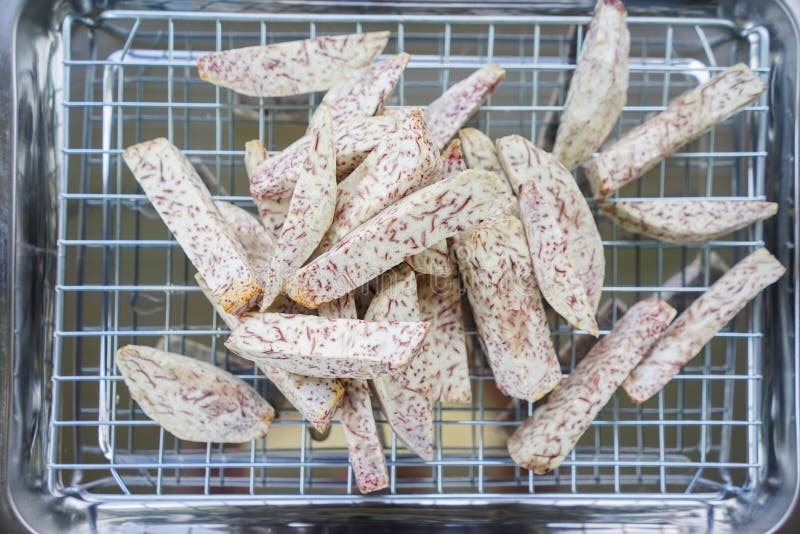Fried taro dry stock photo. Image of snow, wait, fresh - 134197354