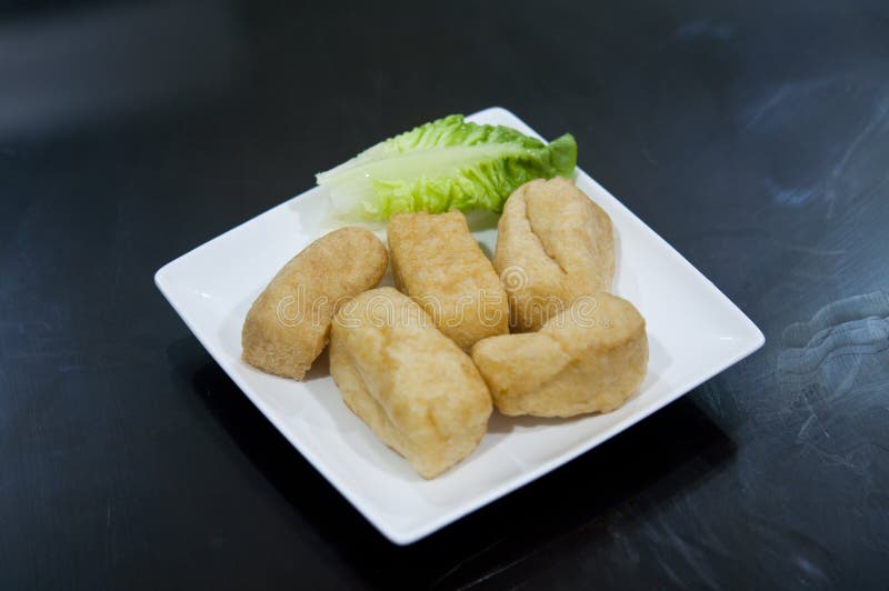 Fried Taufu for Steamboat stock photo. Image of steamboat - 61885230