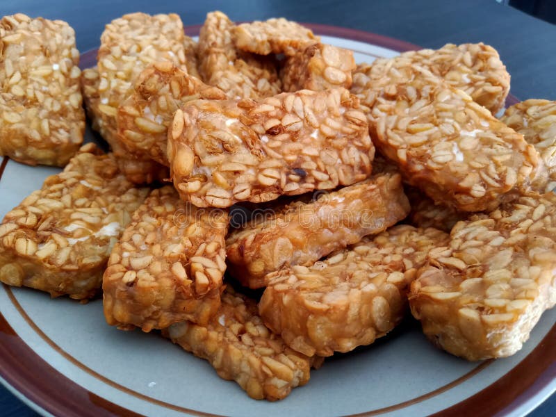 Fried Tempeh, Made from Fermented Soybeans is Suitable As a Side Dish ...