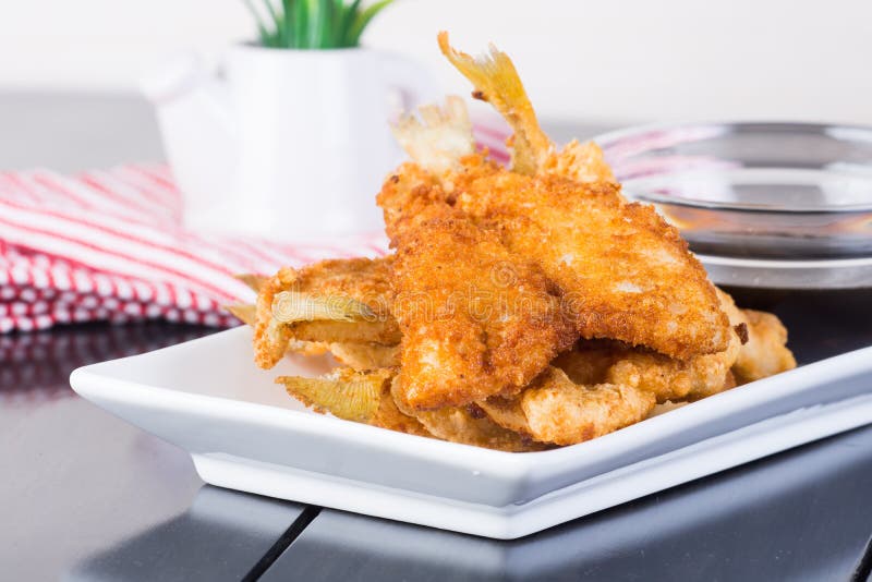 Fried tempura fish stock photo. Image of food, mirin - 74673628