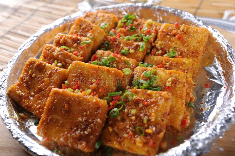 Fried tofu stock photo. Image of delicious, tofu, chinese - 24832196