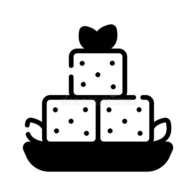 Fried Tofu Vector Design Denoting Chinese Food Stock Vector ...