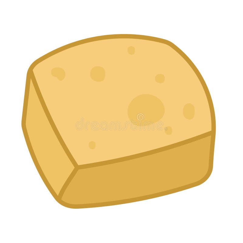 Fried Tofu Vector Icon, Tahu Goreng Illustration, Tahu Sumedang Clipart ...