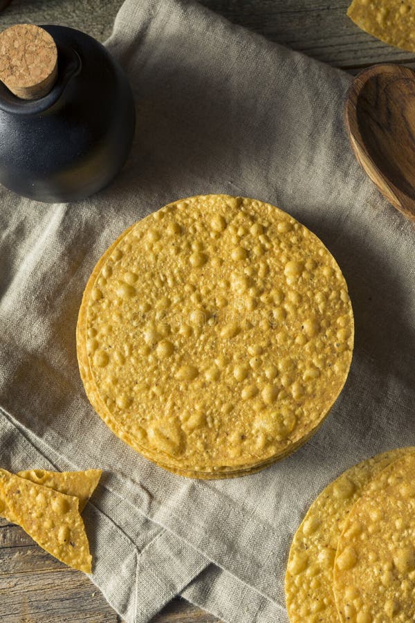 Fried Tostadas Profond Fait Maison Image stock - Image du boisson ...