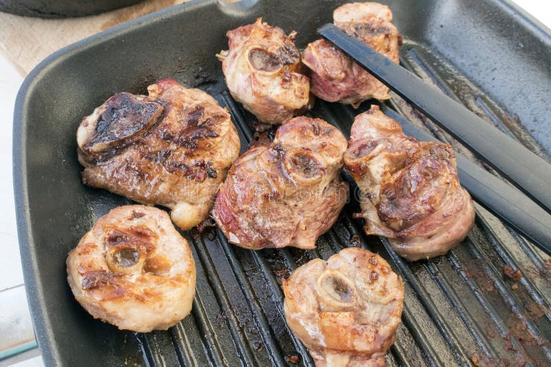 Fried turkey pieces stock image. Image of pieces, meat - 118080723