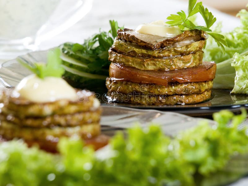 Fried vegetable marrow stock photo. Image of eating, marrow - 9108090