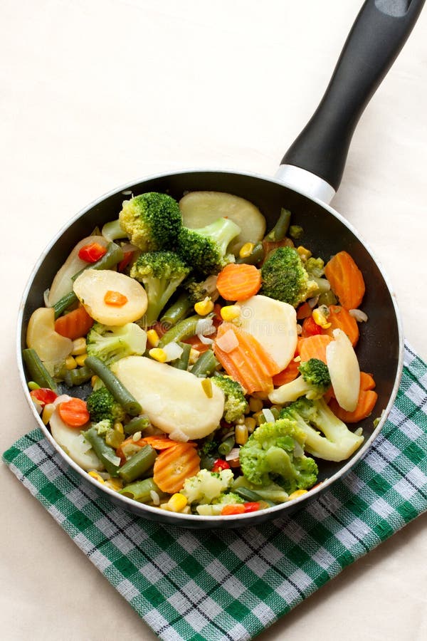 Fried vegetables stock photo. Image of cooking, green - 23436846