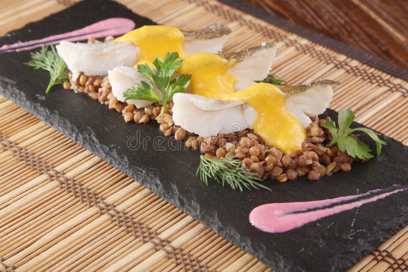 Fried walleye on a plate stock image. Image of isolated - 71306081