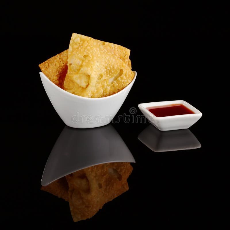 Fried Wantan Chips stock photo. Image of huntun, yellow - 17643032