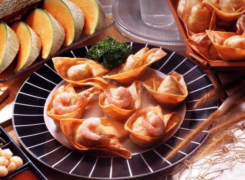 Oriental wanton stock image. Image of yellow, gourmet - 18721619