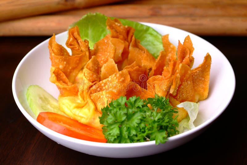 Fried Wanton stock image. Image of asia, cuisine, deep - 18299947
