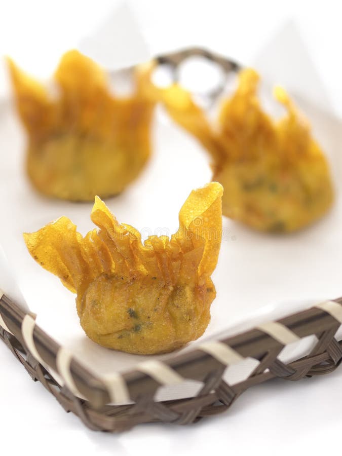 Fried wantons stock image. Image of cuisine, unhealthy - 26205299