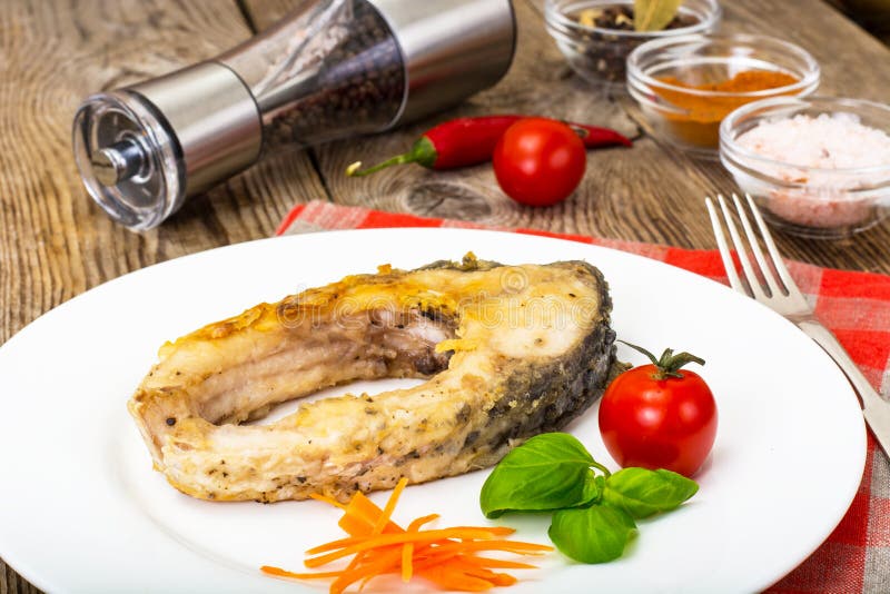 Fried white fish steaks stock image. Image of fillet - 81193097