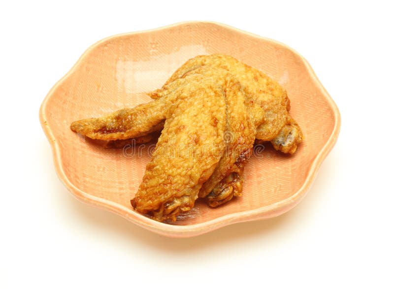 Fried wingtip on a dsih stock photo. Image of wingtip - 55081956