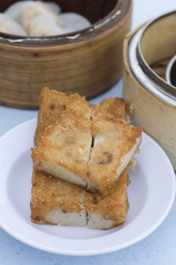 Fried yam cake dim sum stock photo. Image of fried, wanton - 26941126