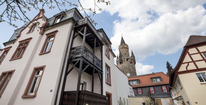 Friedberg Castle Mountain Germany Stock Image - Image of building ...