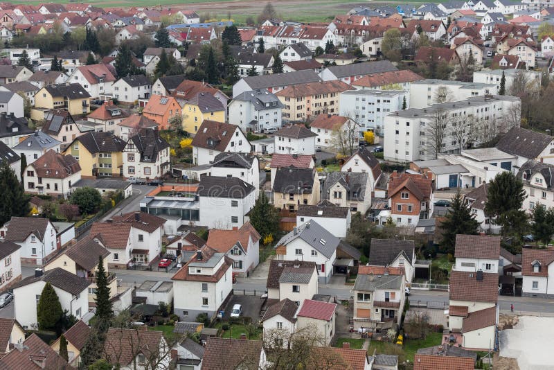 Friedberg City Germany from Above Stock Image - Image of german, castle ...