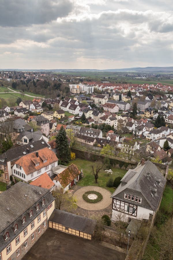 Friedberg City Germany from Above Stock Photo - Image of city, wall ...