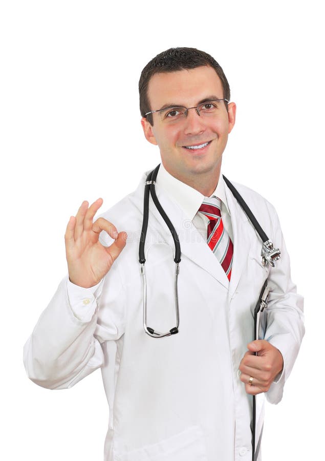Friedly caucasian doctor stock image. Image of houseman - 22891215