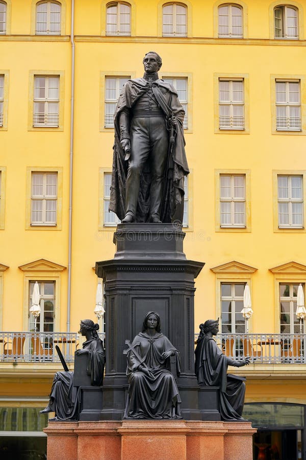 Friedrich August Statue From Dresden In Germany Stock Photo - Image of ...