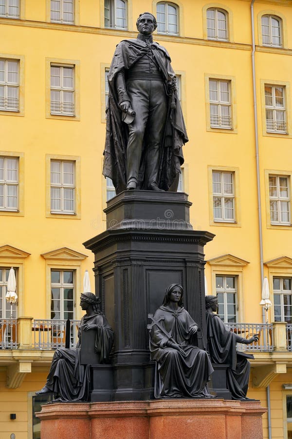 Friedrich August statue stock image. Image of architecture - 24986925