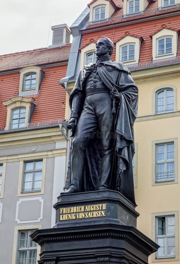 Friedrich August II Statue stock photo. Image of travel - 61406670