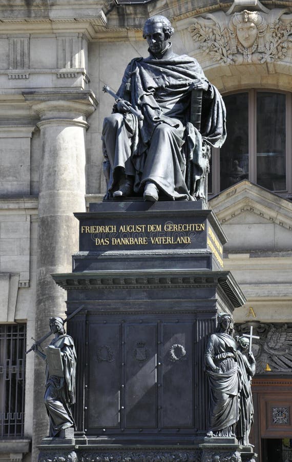 Friedrich August Statue from Dresden in Germany Stock Photo - Image of ...