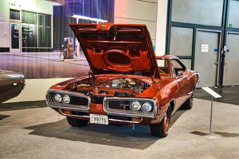 FRIEDRICHSHAFEN - MAY 2019: Red Orange DODGE SUPER BEE 1970 at ...