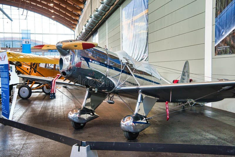 FRIEDRICHSHAFEN - MAY 2019: Silver Plane RYAN STA SPECIAL 1937 at ...