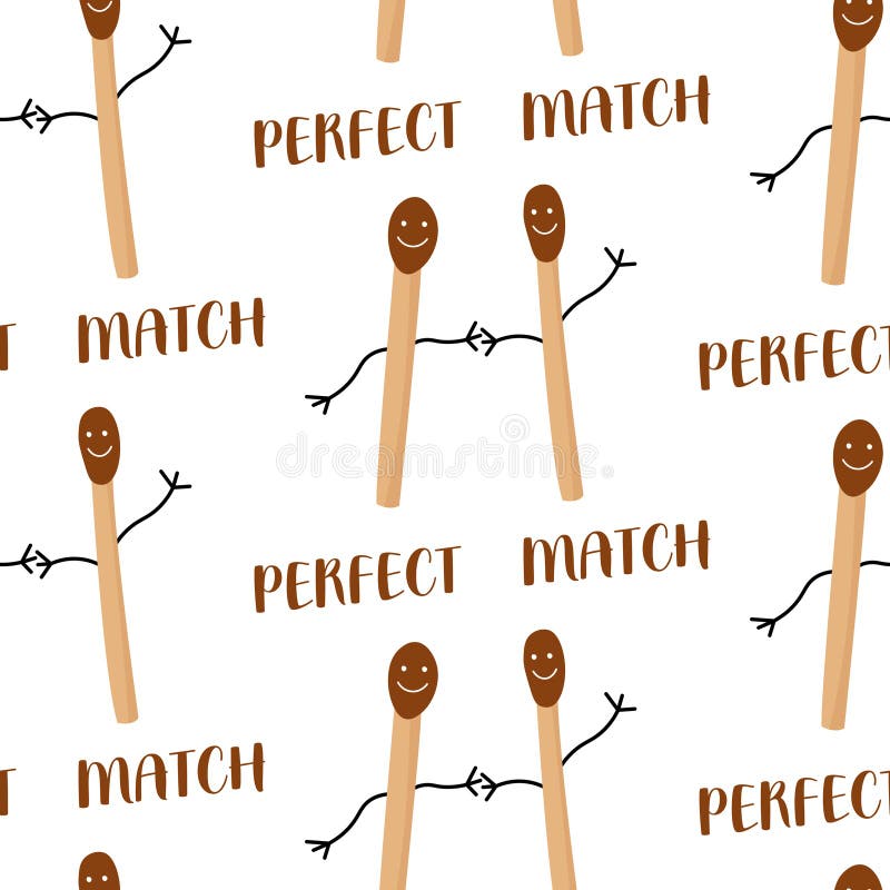 Friend and Couples Relationship Concept with Matches Illustrations ...