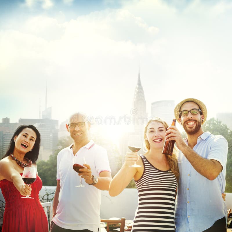 Friend Friendship Dining Celebration Hanging Out Concept Stock Image ...