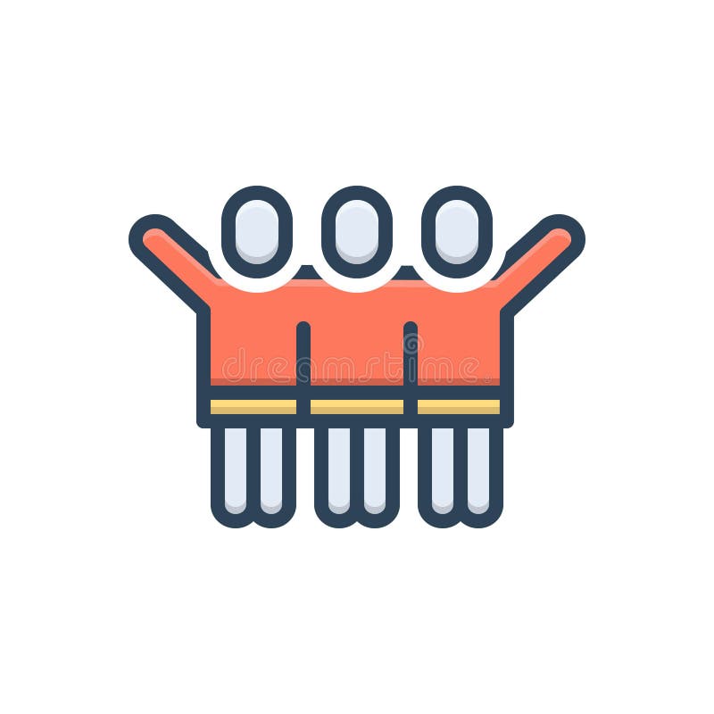 Color Illustration Icon for Friend, Best Friend and Ally Stock Vector ...