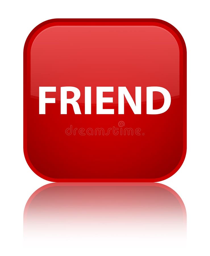 Friend Special Red Square Button Stock Illustration - Illustration of ...