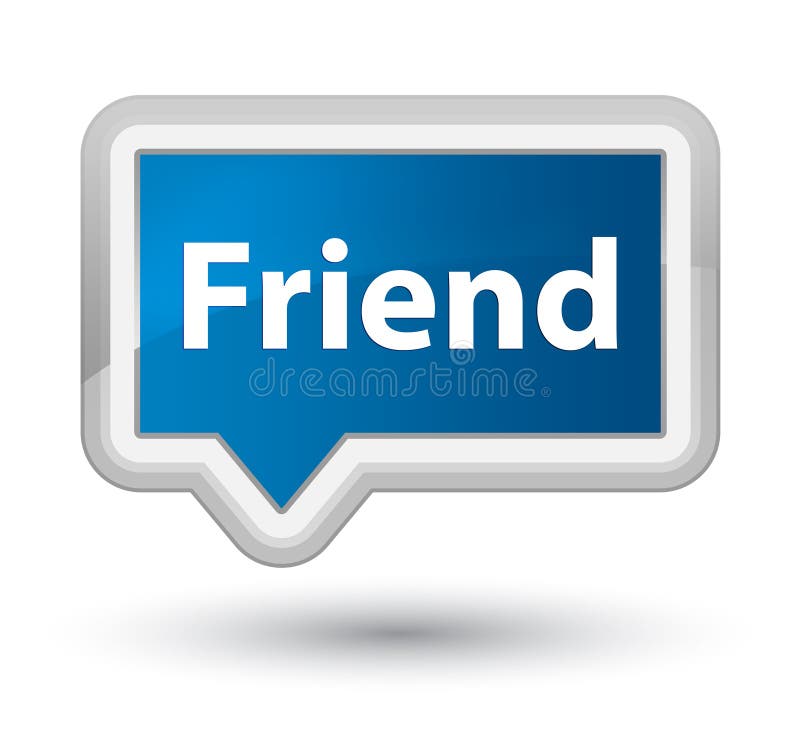 Friend Prime Blue Banner Button Stock Illustration - Illustration of ...
